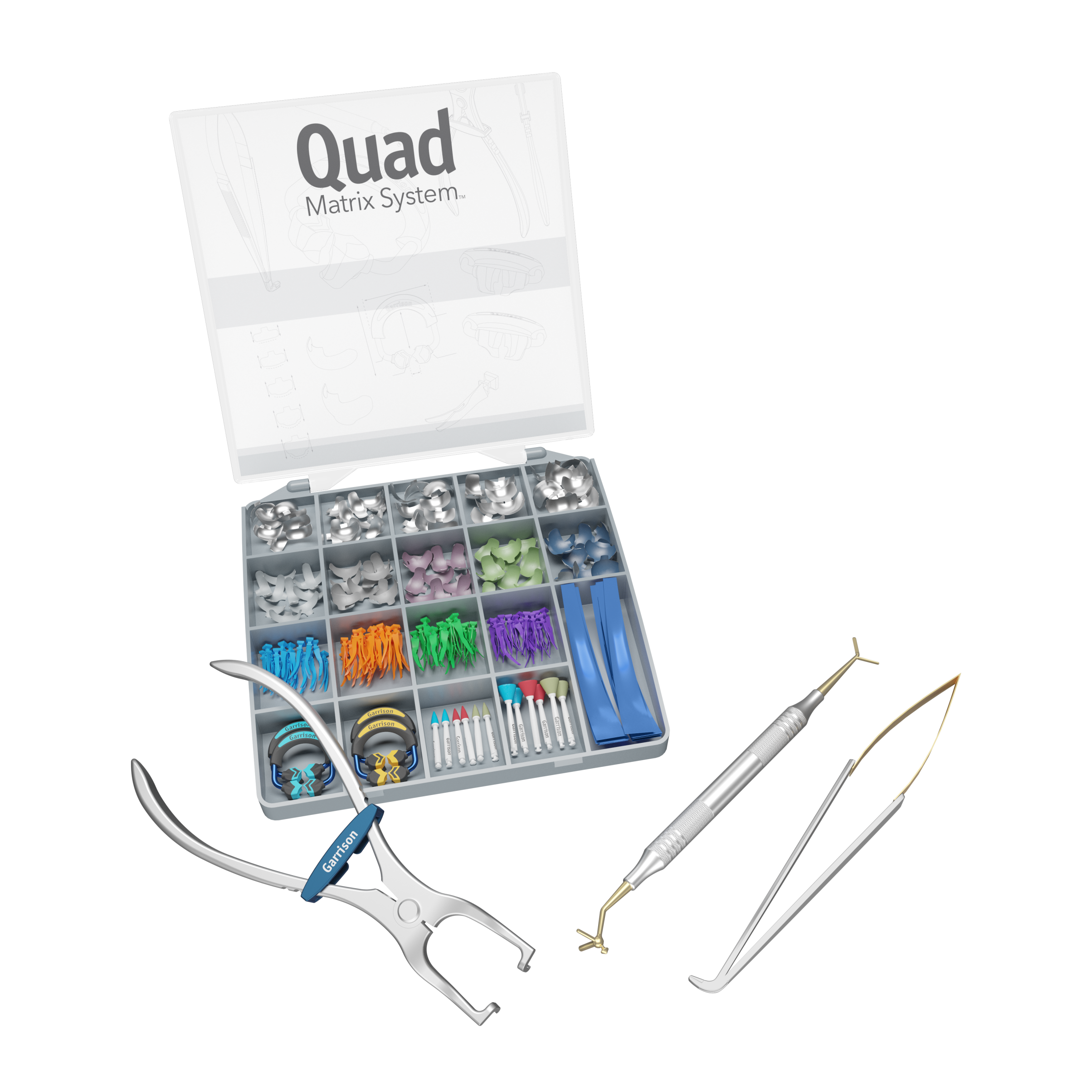 Quad Sectional Matrix System Professional Kit (QR-KHF-11)